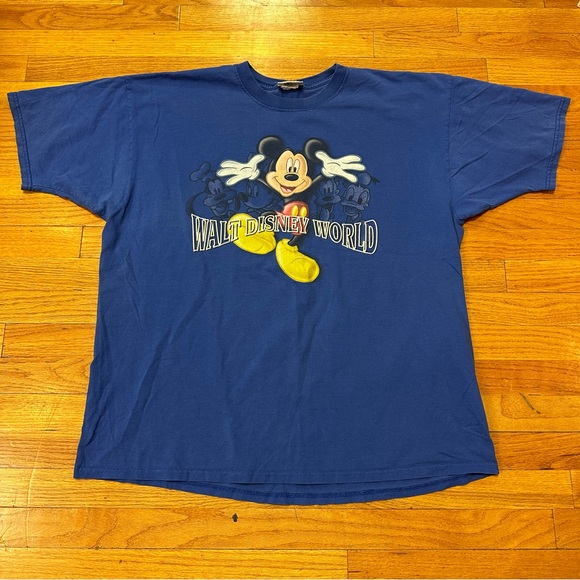 Disney | Shirts | Vtg 9s Walt Disney World Mickey Mouse Promo Shirt Xl ...